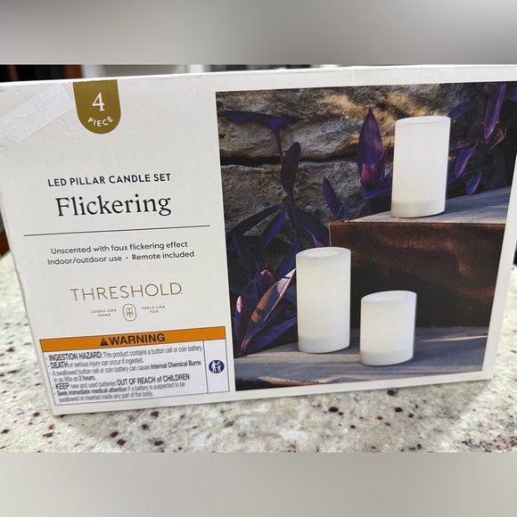Threshold | Accents | Threshold Led Flickering Candle Set White | Poshmark